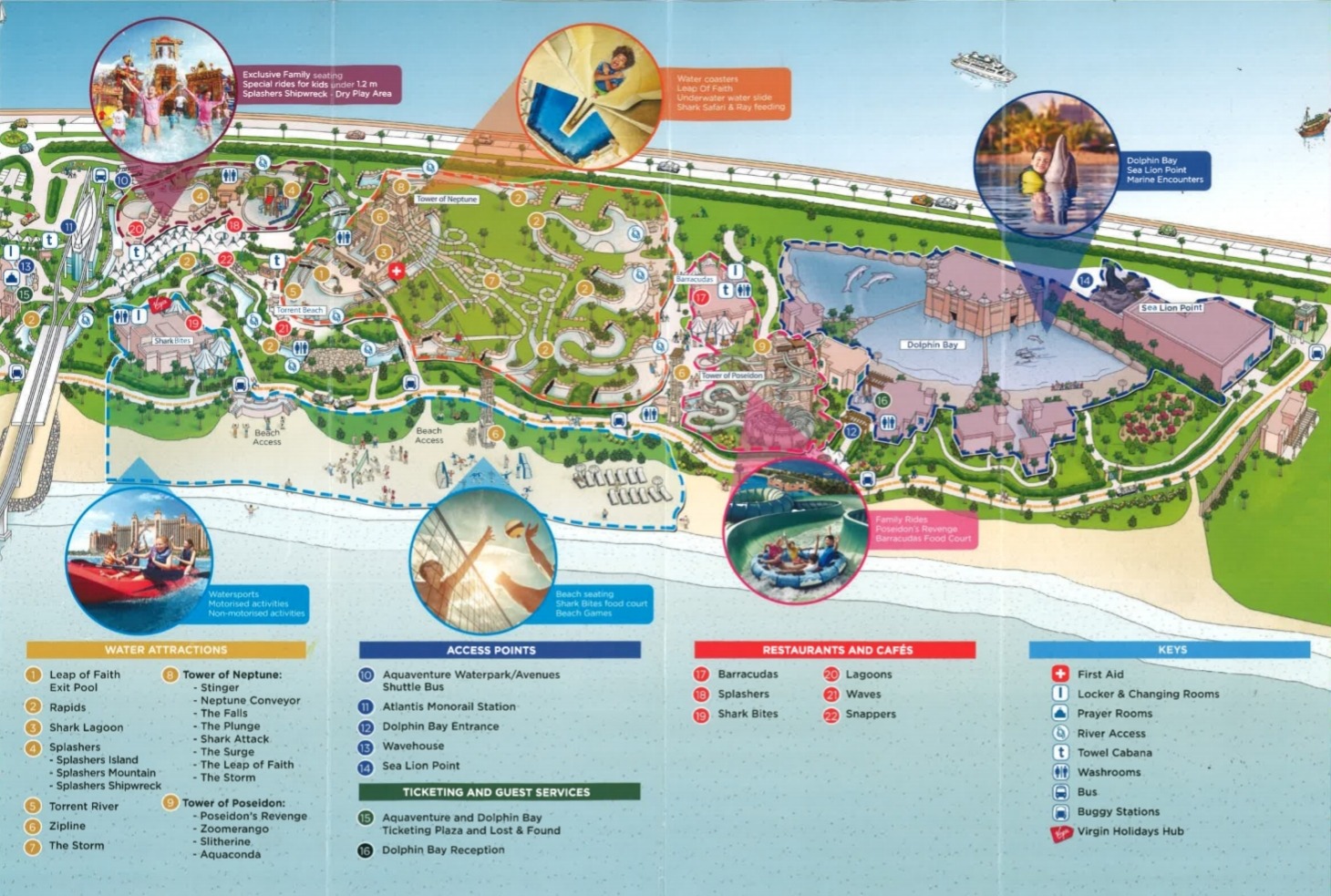 Atlantis Water Park Map
